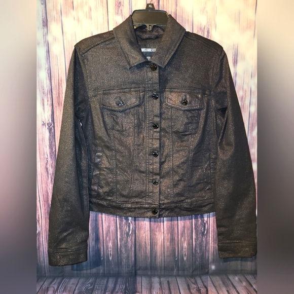 William Rast | Jackets & Coats | William Rast Medium Metallic Black ...